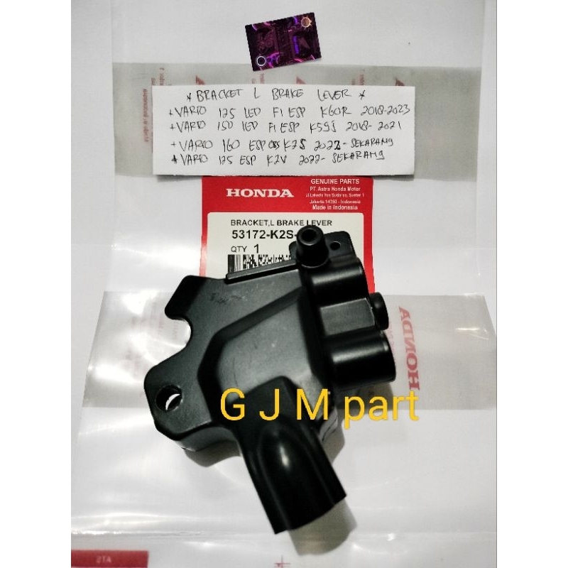 BRACKET L BRAKE LEVER HOUSING LEVER HANDLE BRAKE HANDLE HONDA VARIO 125 ...