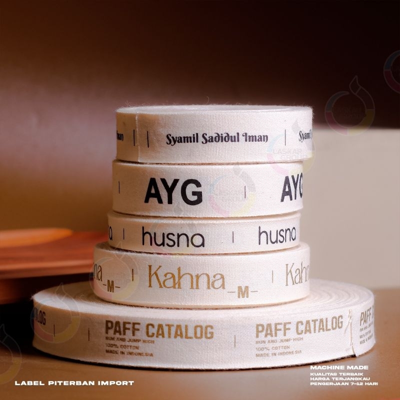 KATUN 30m Clothes Labels Cotton Labels Clothes Labels hijab Labels ...