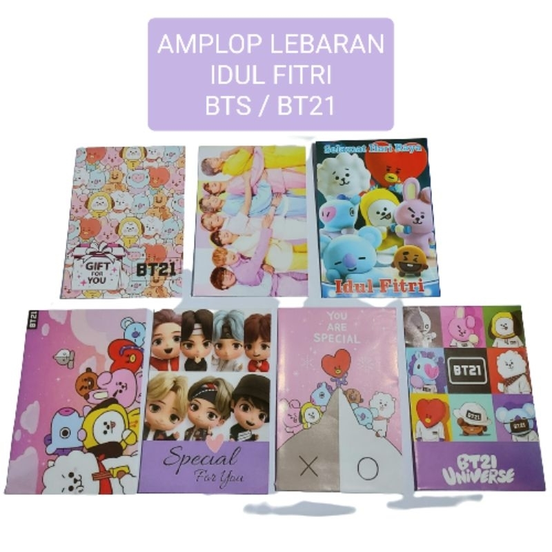 Bts BT21 Envelope For Eid Al-Fitr - 10 Sheets | Shopee Philippines