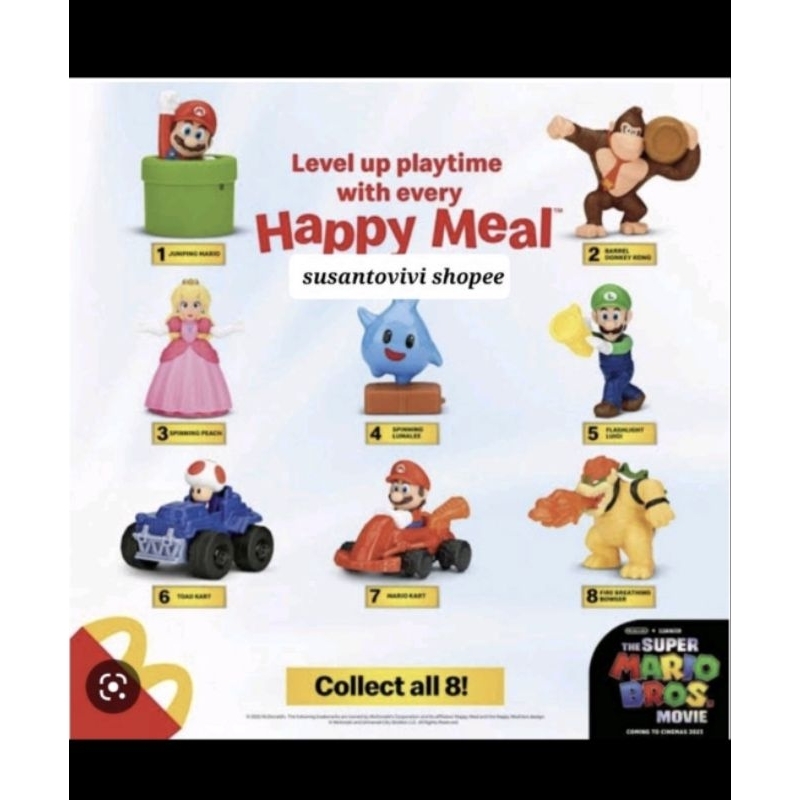 Happy Meal MCD Mcdonald Mario Set | Shopee Philippines