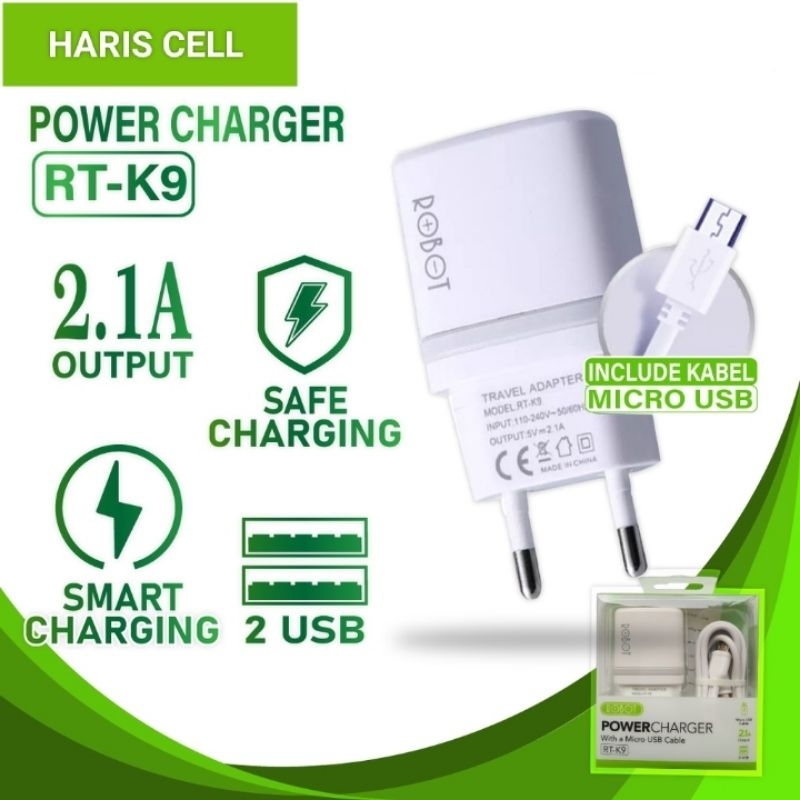 Robot Charger RT-K9 Fast Charging Original Micro USB Cable | Shopee ...