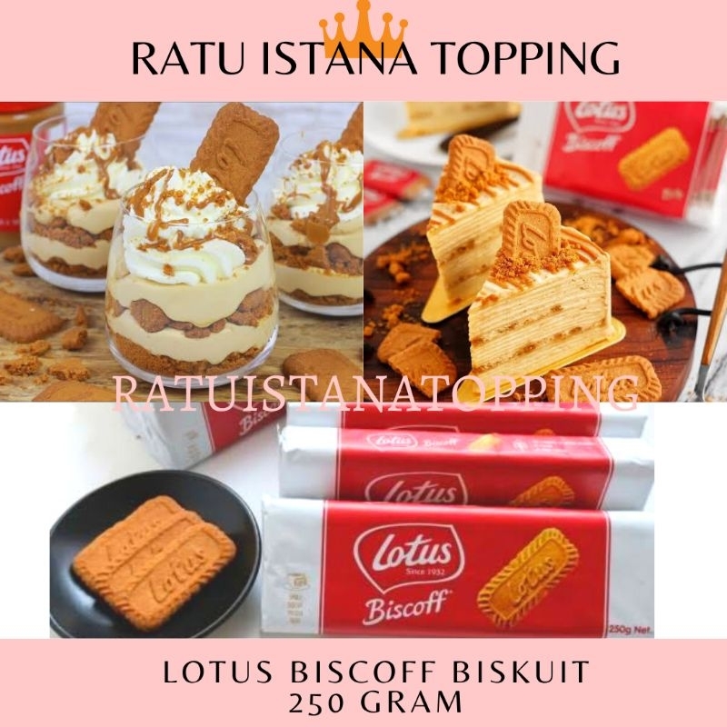 Lotus BISCOFF BISCUIT 250 GRAM Contents 32 Pieces CARAMEL BISCUIT ...