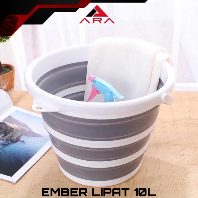 Folding Bucket 10L Portable Water Bucket Foldable Collapsible - ST360 ...