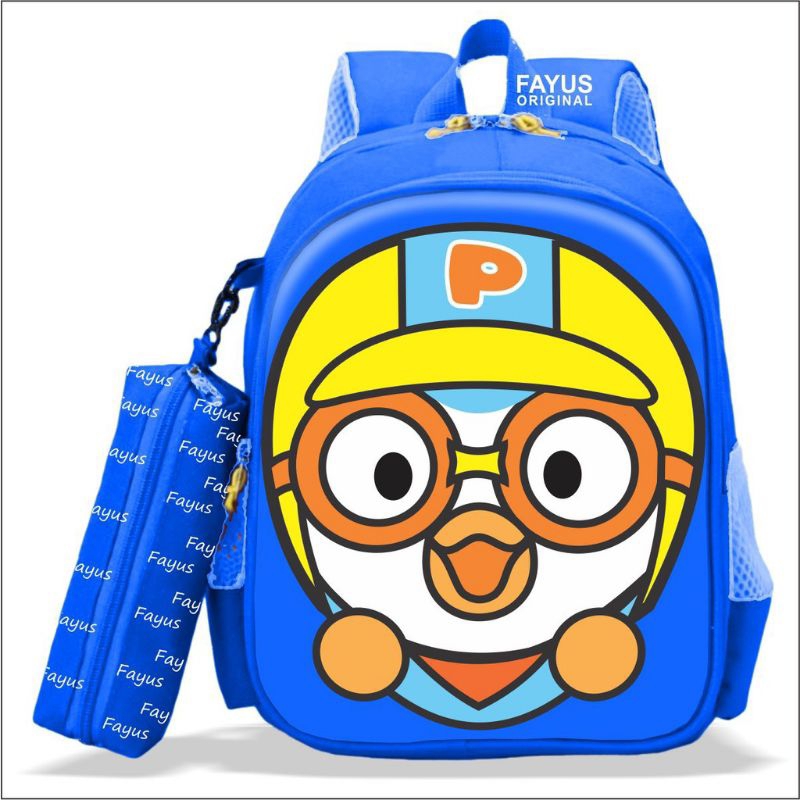 Niswaolshop77- PORORO FAYUS Premium Children's School Backpack with ...