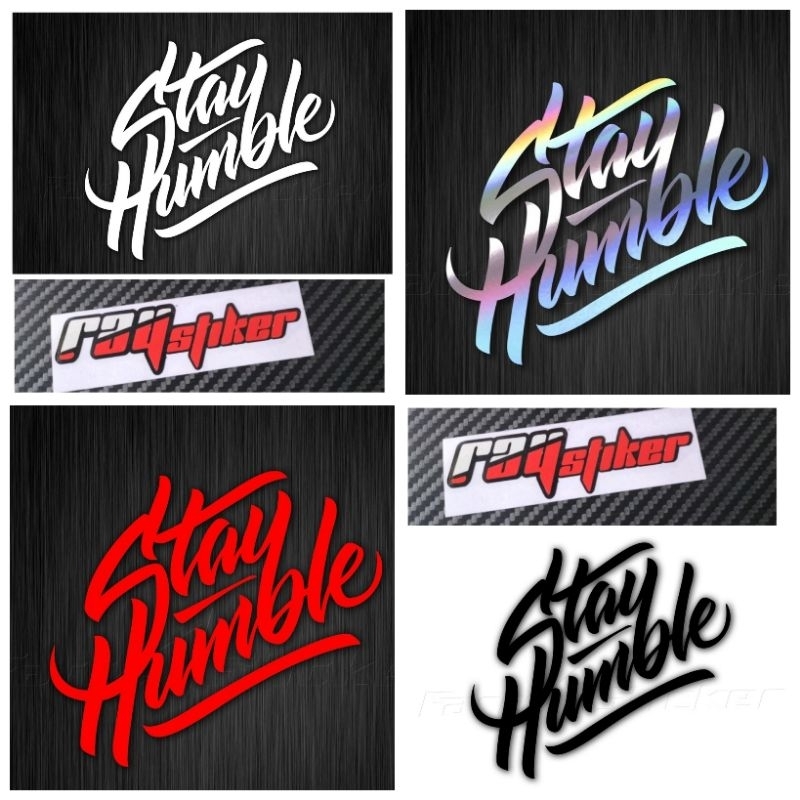 Humble stayhumble CUTTING STICKER | Shopee Philippines