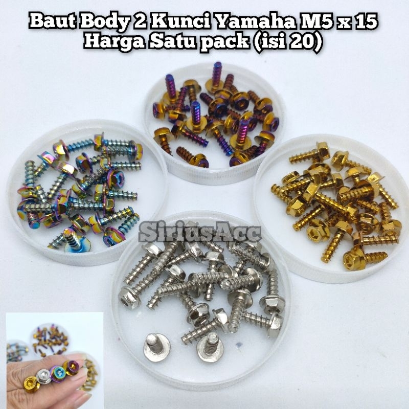 Probolt Body Bolts 2 Keys Yamaha Worm Body Screws 20 Mio Aerox Nmax ...