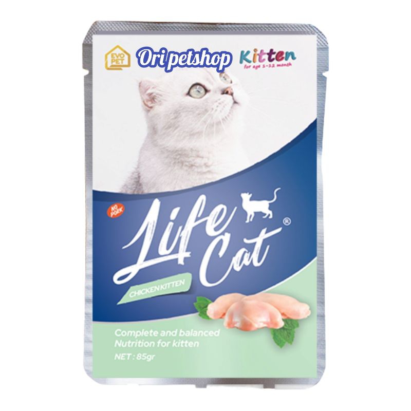 Life Cat Sachet Kitten Chicken Wet Cat Food 85g | Shopee Philippines