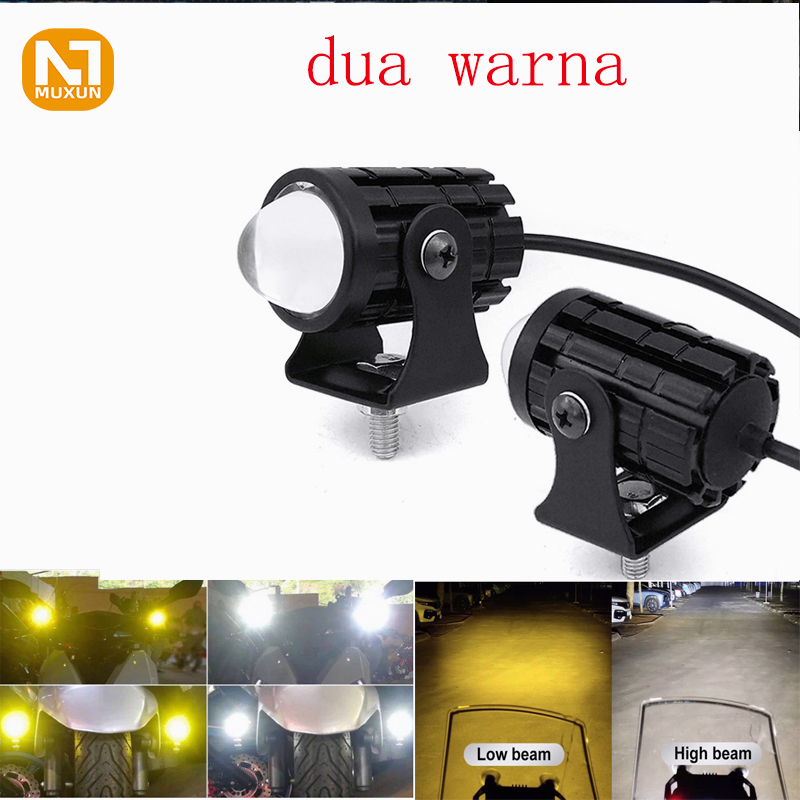Headlamp Led Motorcycle Spotlight 2-color Mini Led Laser Shooting Light ...