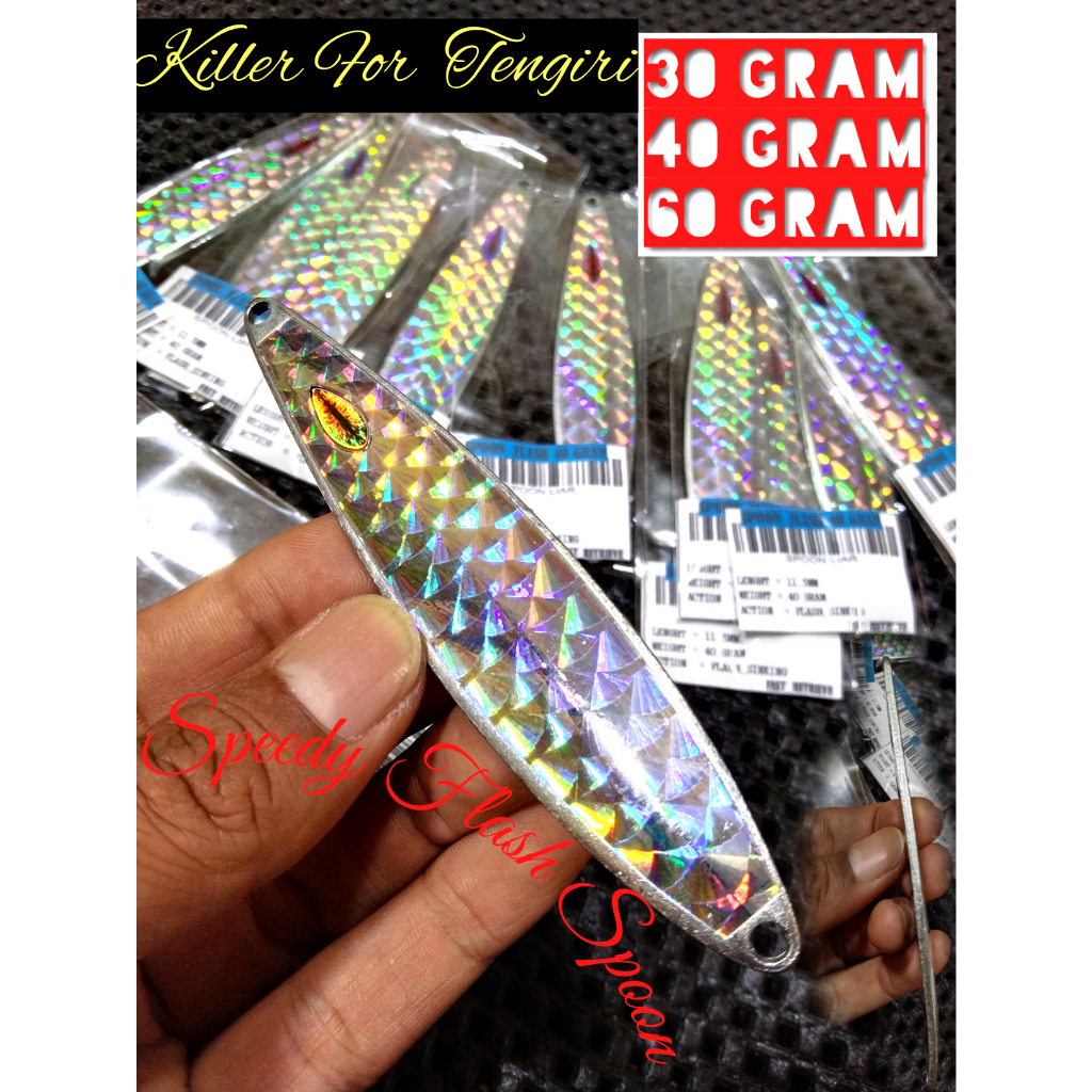 Spoon bait Lure stick-on model 3d Hologram sticker Fish scales 30 40 60 ...