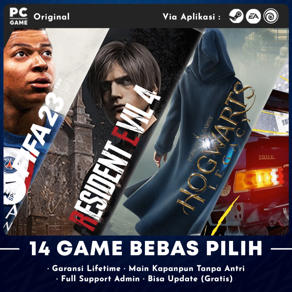 Bundle 14 GAMES ORIGINAL PC (FIFA, RESISTANT EVIL, DEMON SLAYER ...