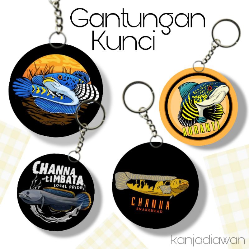GANTUNGAN Channa Fish Snakehead Keychain | Shopee Philippines