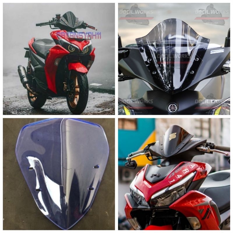 Visor Aerox Windshield Aerox Sectbill Jenong Model & Plain Standard ...