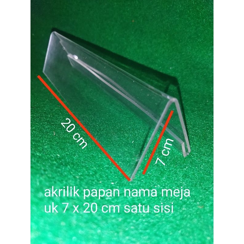 Acrylic table nameplate size 7 x 20 cm, 2 mm thick | Shopee Philippines