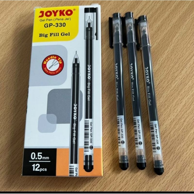 Joyko Gp 330 gell pens per box contains 12/gell pens 0,38mm | Shopee ...