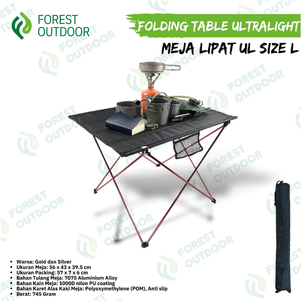 Ultralight Folding table UL Folding table Size L/ ultralight outdoor ...