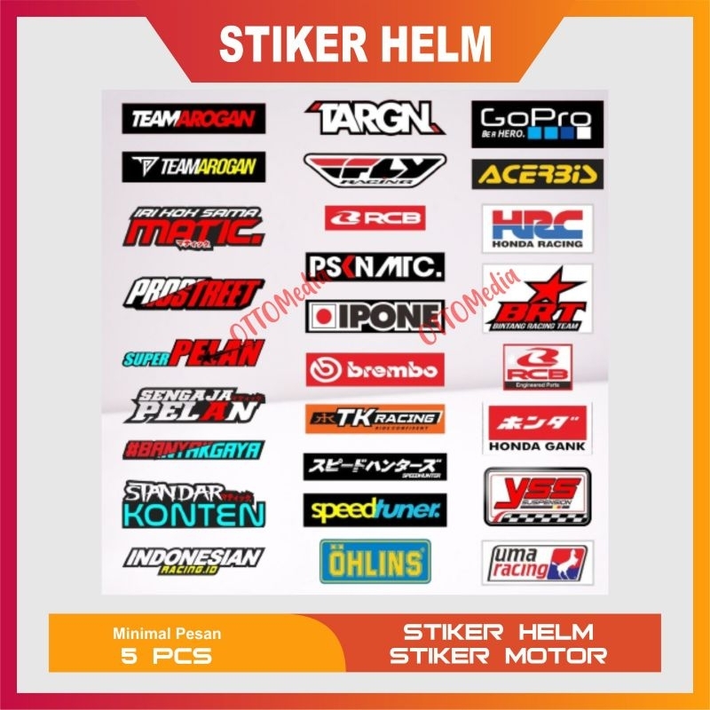 Helmet Sticker/Motorcycle Sticker/LOGO Sticker/Variation Sticker/Small ...