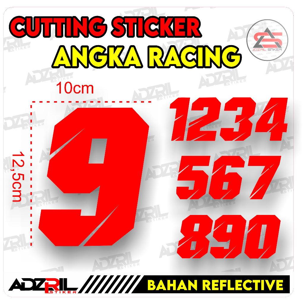 Sticker CUTTING Numbers RACING/Number Stickers/Cool Stickers/BODY ...