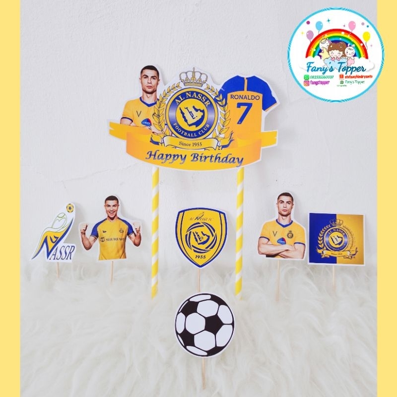 Topper Al Nassr FC Football topper birthday topper happy birthday ...