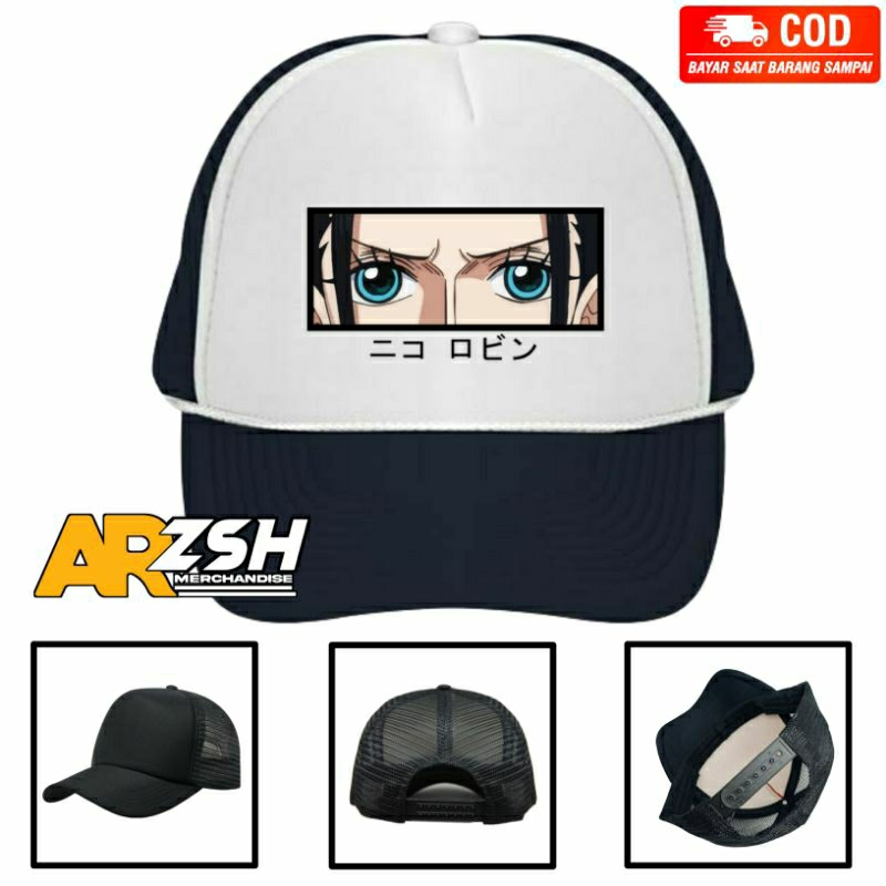 Anime One Piece Nico Robin Hat Anime Mesh Trucker Hat | Shopee Philippines