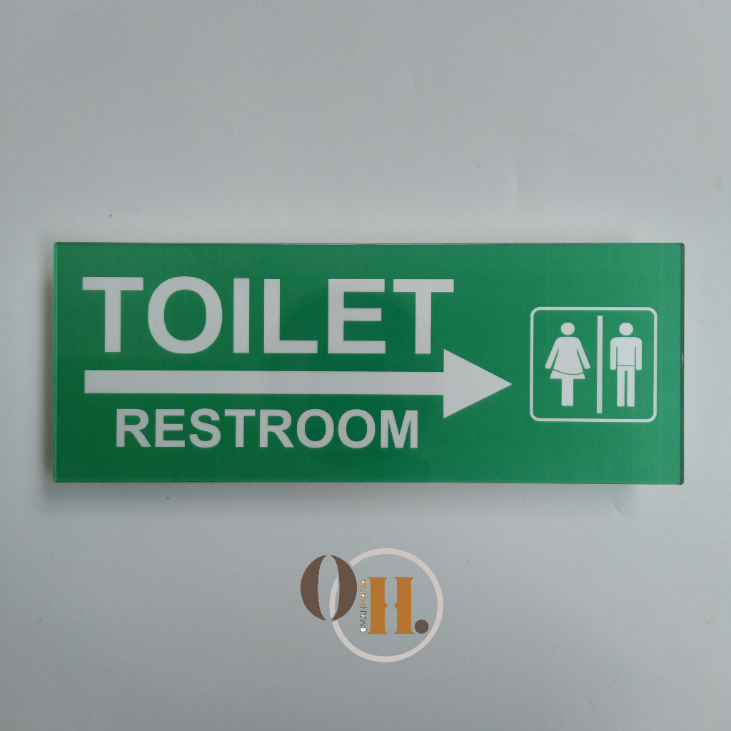 Acrylic Toilet Direction Indicator Board - Acrylic Toilet | Shopee ...