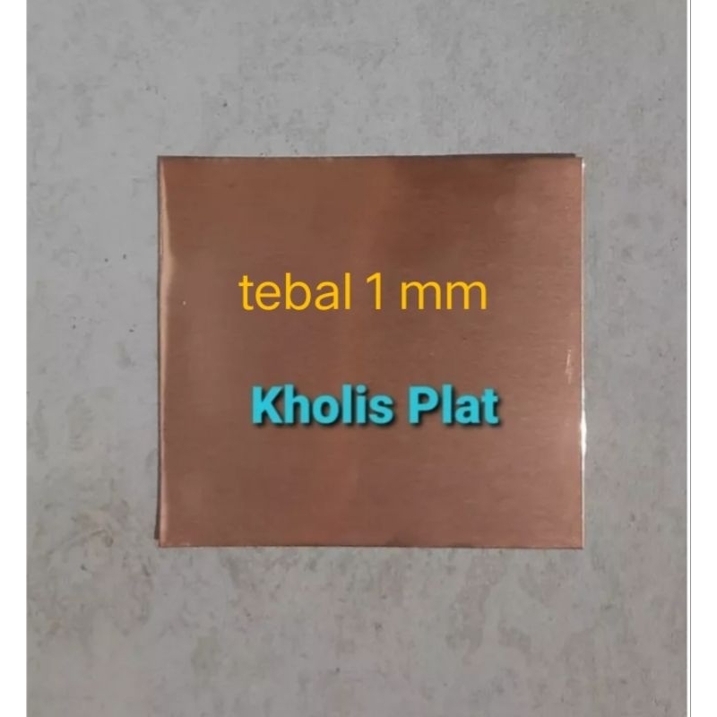 Genuine Copper Plate 1mm thick, size 15cm x 15cm, 20cm x 20cm | Shopee ...