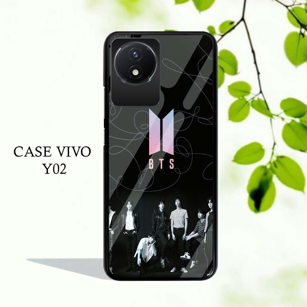 HP Vivo Y02 Glitter Case [MZ171] Glossy Pic HD Casing with Bts Kpop ...