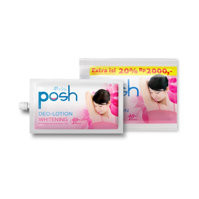 Posh Deo Lotion Whitening 11 gr 3 pcs/sachet | Shopee Philippines