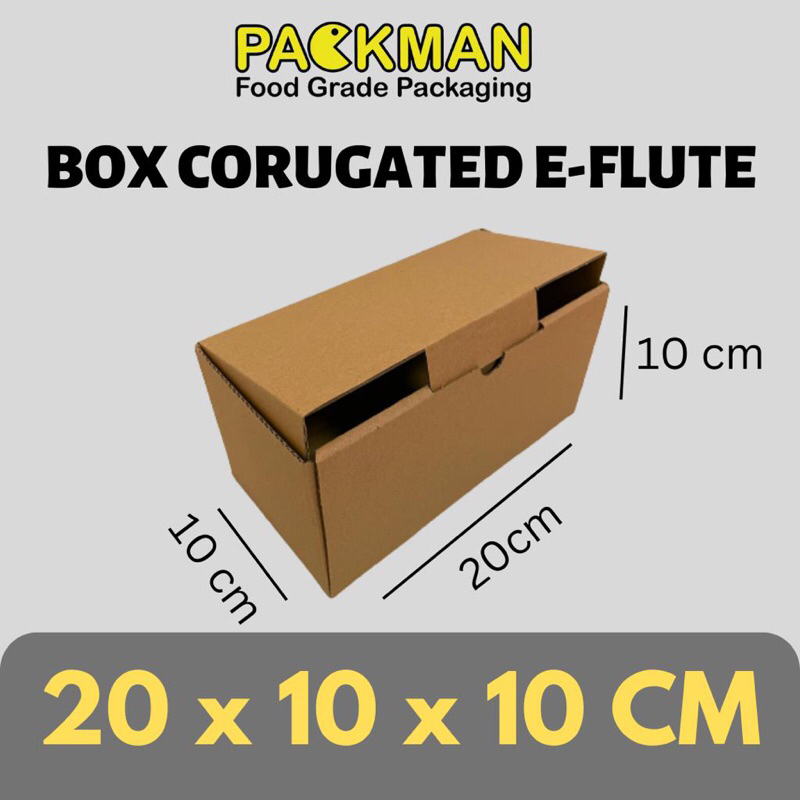 CARDBOARD 20x10x10 cm / CORUGATED DIE CUT E-FLUTE CARTON BOX / ONLINE ...