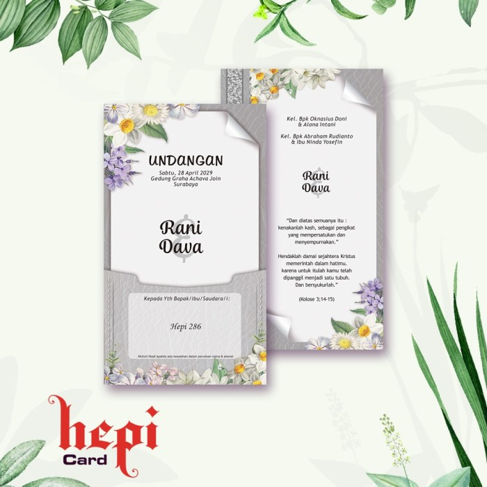 286's Invitation Blank (Including opp Plastic) | Shopee Philippines