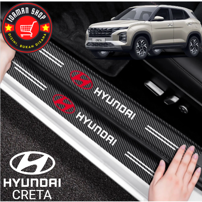 Door SILL PLATE Protector STICKER For HYUNDAI CRETA 2022, 2023 - IDAMAN ...