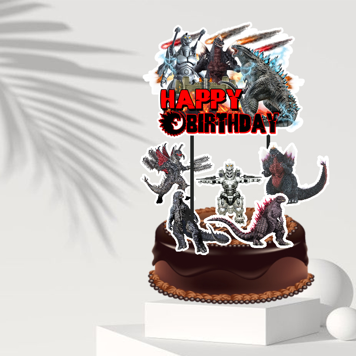 Jt - Godzilla - Birthday Cake Topper / Birthday Cake Decoration ...