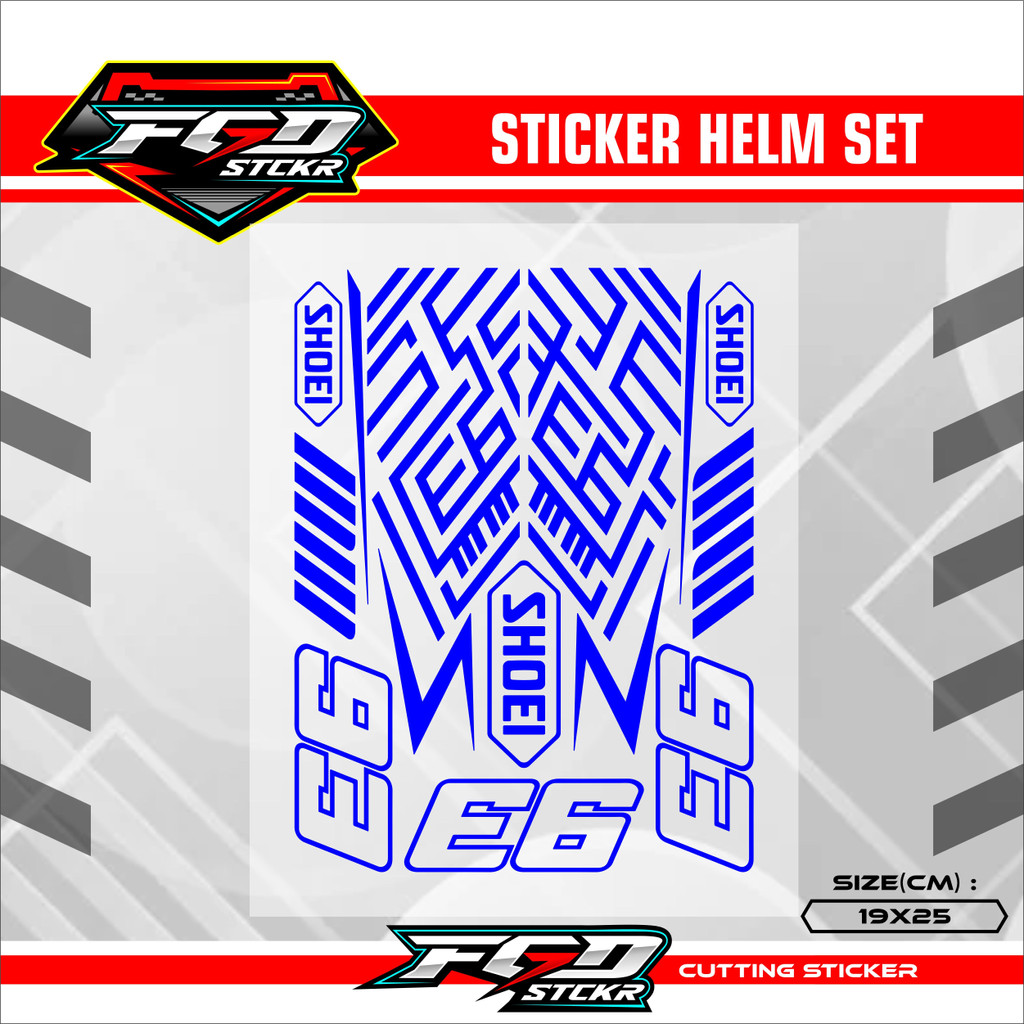 Helmet Sticker - CUTTING Sticker MM93 SET For Helmet | Shopee Philippines