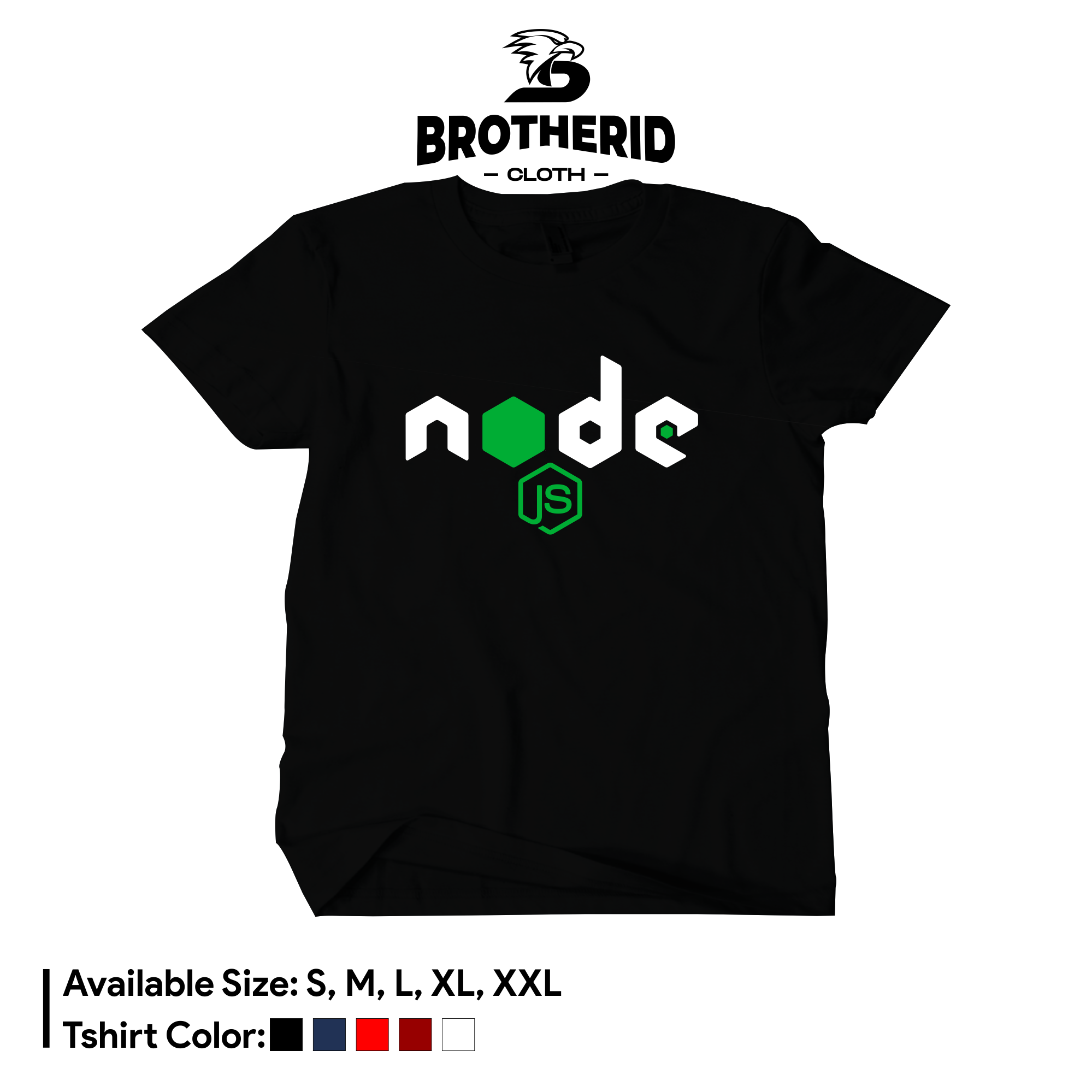 Node JS Web Developer T-shirt IT Programmer Geek Combed 30s Distro Clothes | Shopee Philippines