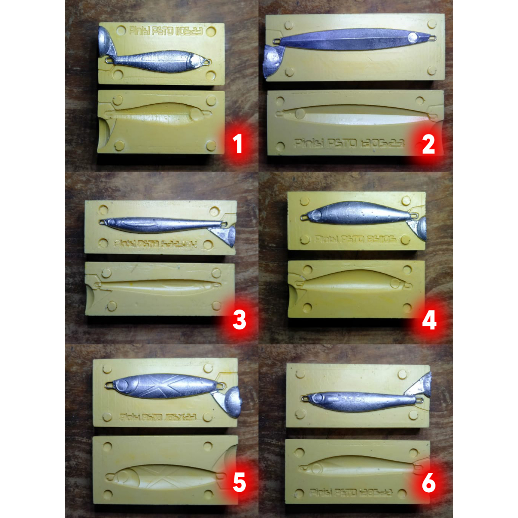 Molding Mold Metal Jig Micro Jig Custom Handmade 15gr - 85gr Variation ...