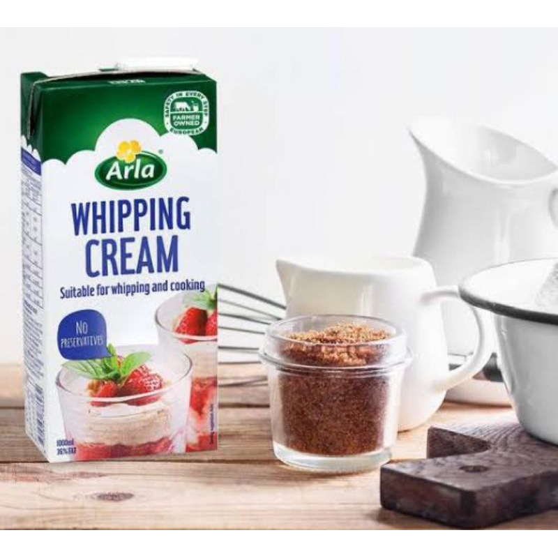 Arla Whipping Cream 200ml Whipping Cream Made Of Fresh Milk | Shopee ...