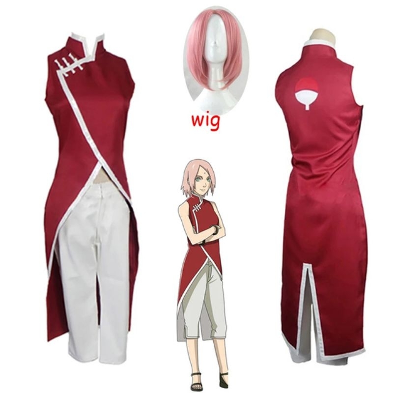 Haruno SAKURA ADULT VERSION COSPLAY COSTUME/NARUTO COSPLAY/COSPLAY ...