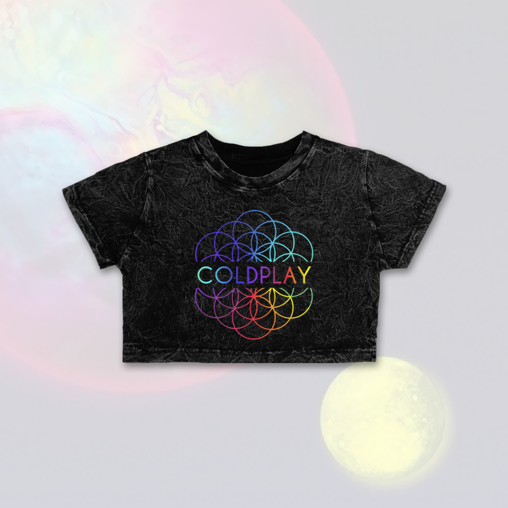 Coldplay Washed Croptee | Washed Croptee | Coldplay Band Croptee ...