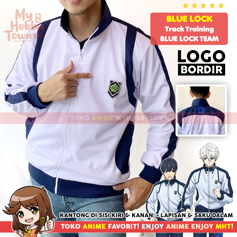 Jacket Tracksuit Trackjacket Cosplay Blue Lock Team Training Isagi ...