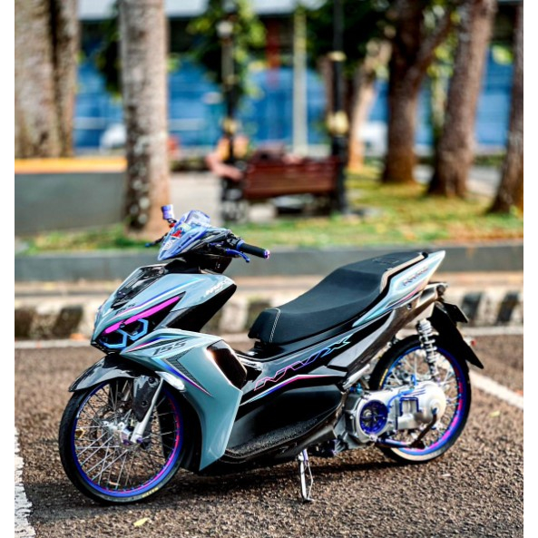 Aerox ALL NEW CONNECTED 155 Transparent STRIPING COSTUME RAINBOW V2 ...