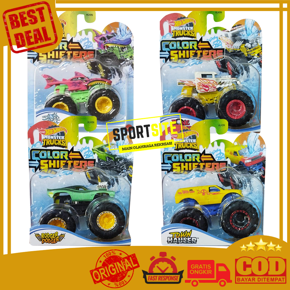 Hot Wheels Monster Trucks Color Shifters Color Changing Diecast 001 ...