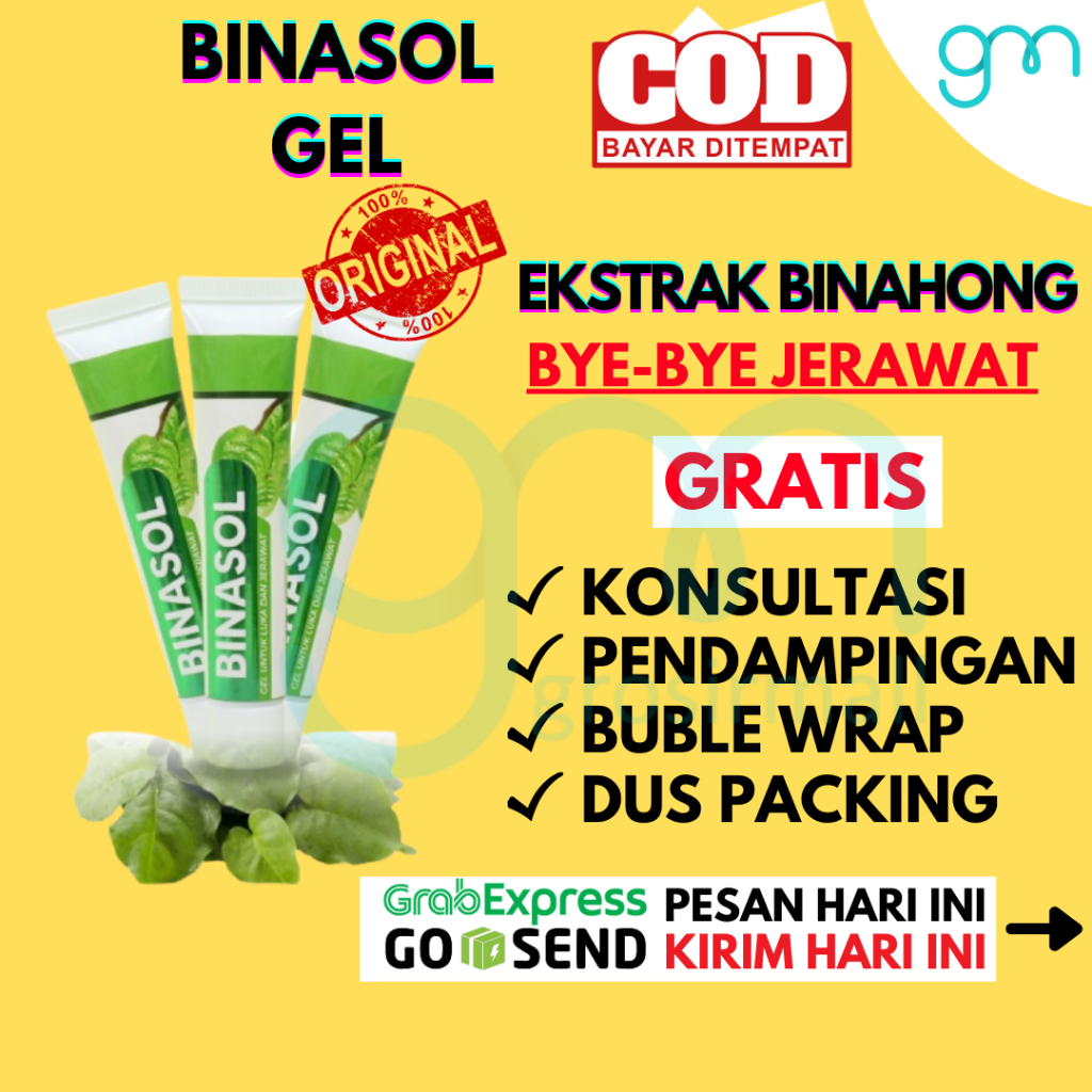 HITAM MERAH Original Binasol Gel Base Acne Medication Acne Scars Face ...