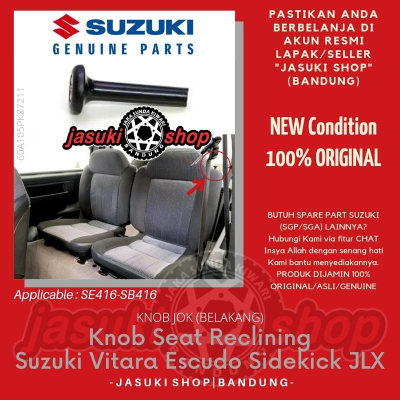Seat Knob Reclining Seat Rail Suzuki Vitara Escudo Sidekick Nomade JLX ...