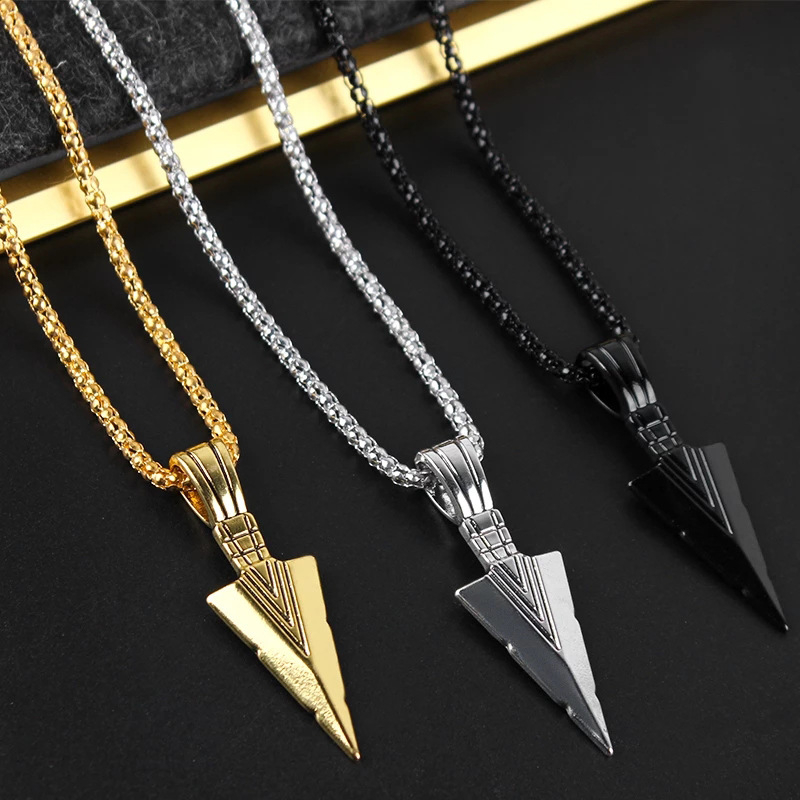 Titanium Necklace Chain Men Pendant Kunai Arrow Naruto Ori K107 ...