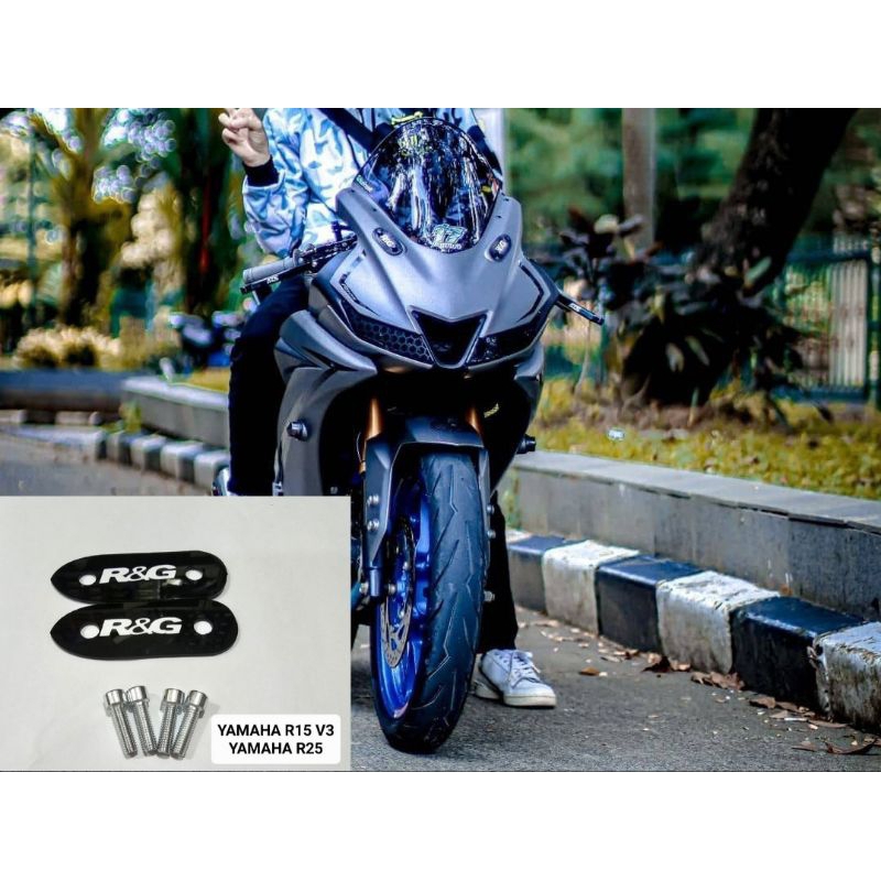 Mirror blanking variations of yamaha R15 V3 rear view Mirror hole cover ...