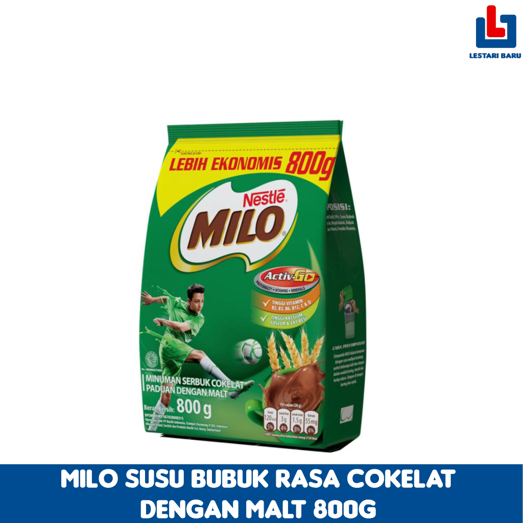Milo Chocolate Flavored Milk Powder With Malt 800g | Shopee Philippines