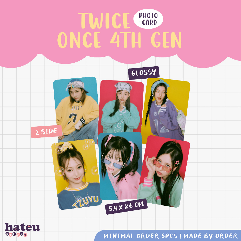 Twice Unofficial Photocard ONCE 4th Gen | Shopee Philippines