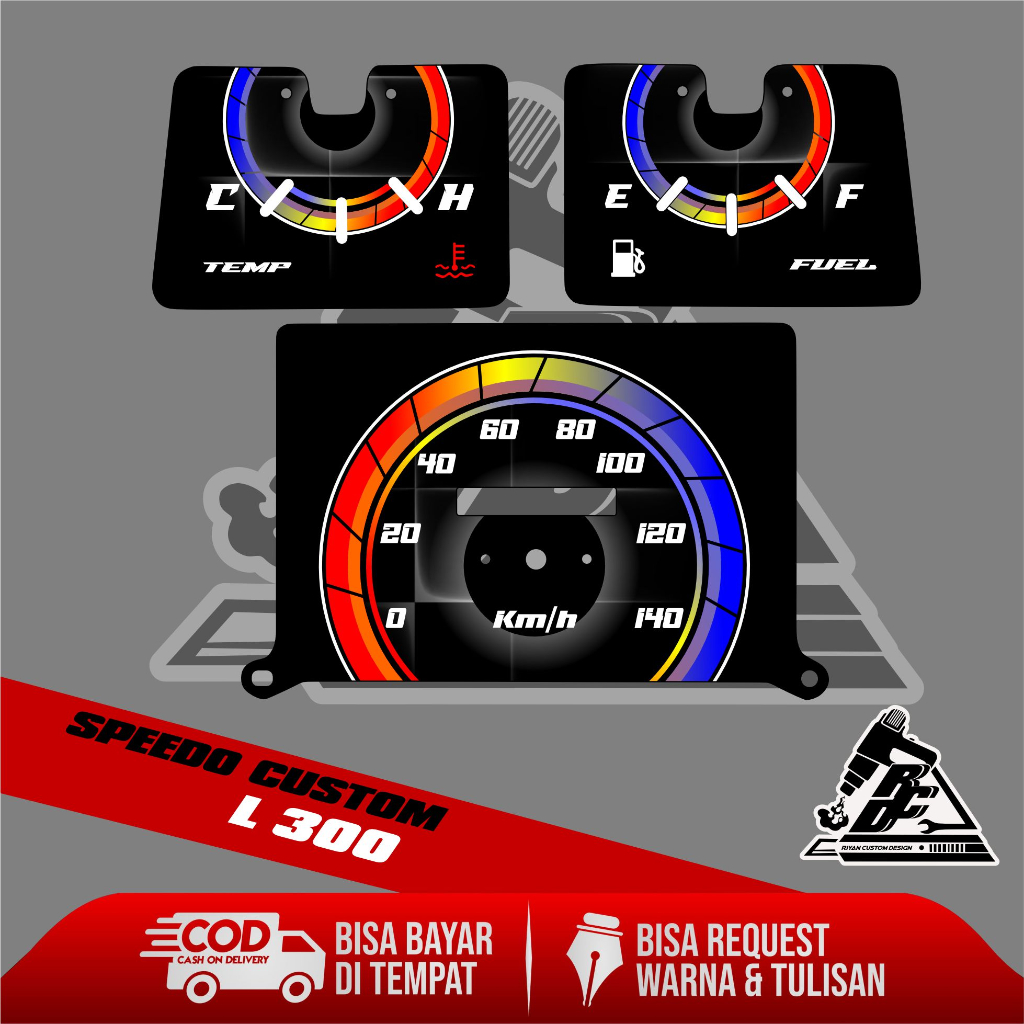 Speedometer Board custom L300 panel spido meter custom L300 | Shopee ...