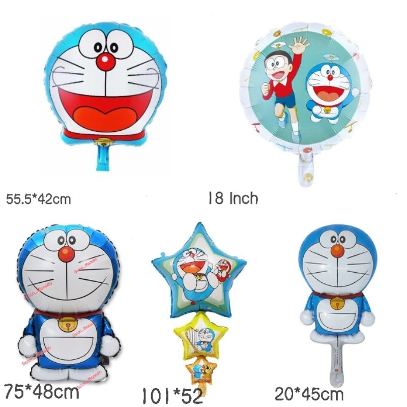 Doraemon Foil Balloons / Doraemon Theme Balloons | Shopee Philippines