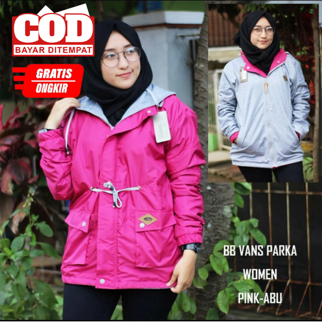 Parachute Reversible Jacket Hijab Sonya Jacket l Girls l Plain Jacket ...