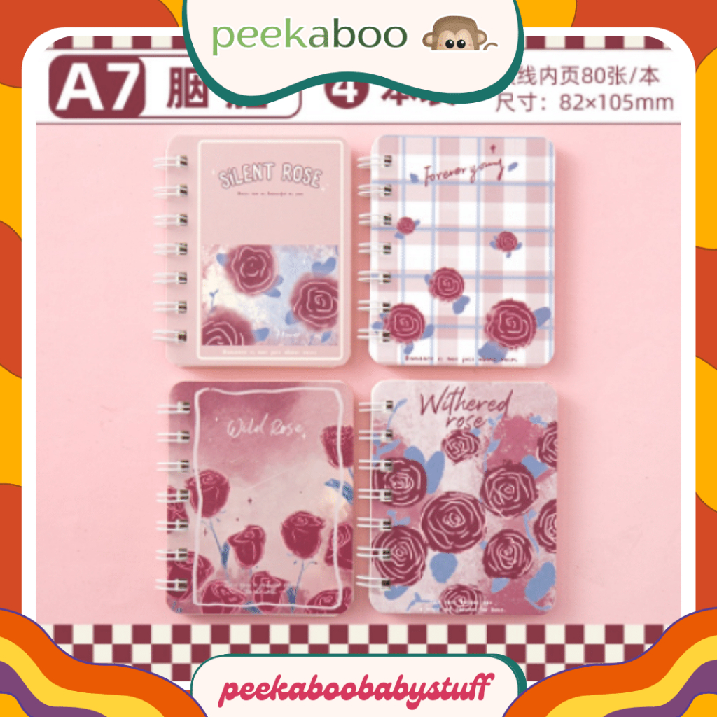 Notebook RING MINI Cartoon MOTIF NOTEBOOK SPIRAL MEMO NOTEBOOK BINDER ...